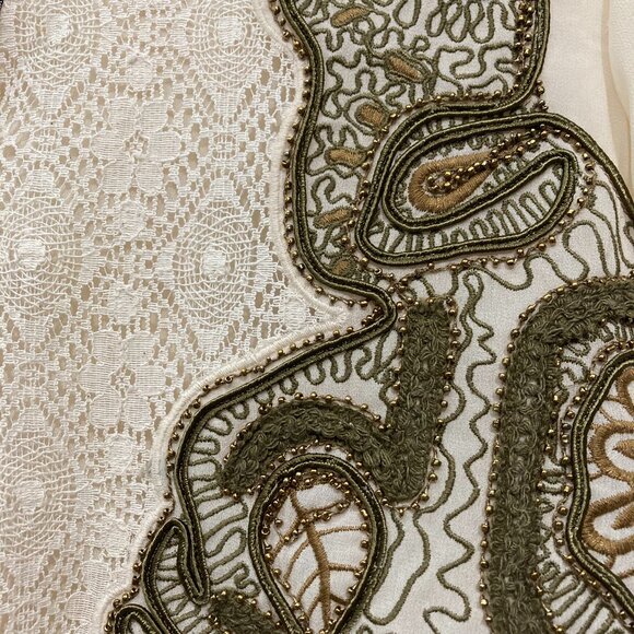 V Cristina | Tops | V Cristina Embellished Tunic Blouse Long Bell ...